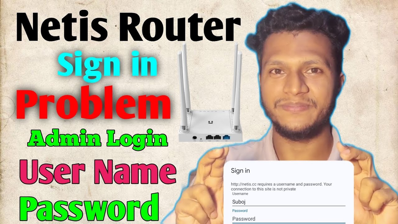 netis router sing in problem । netis router login । how to sing in ...