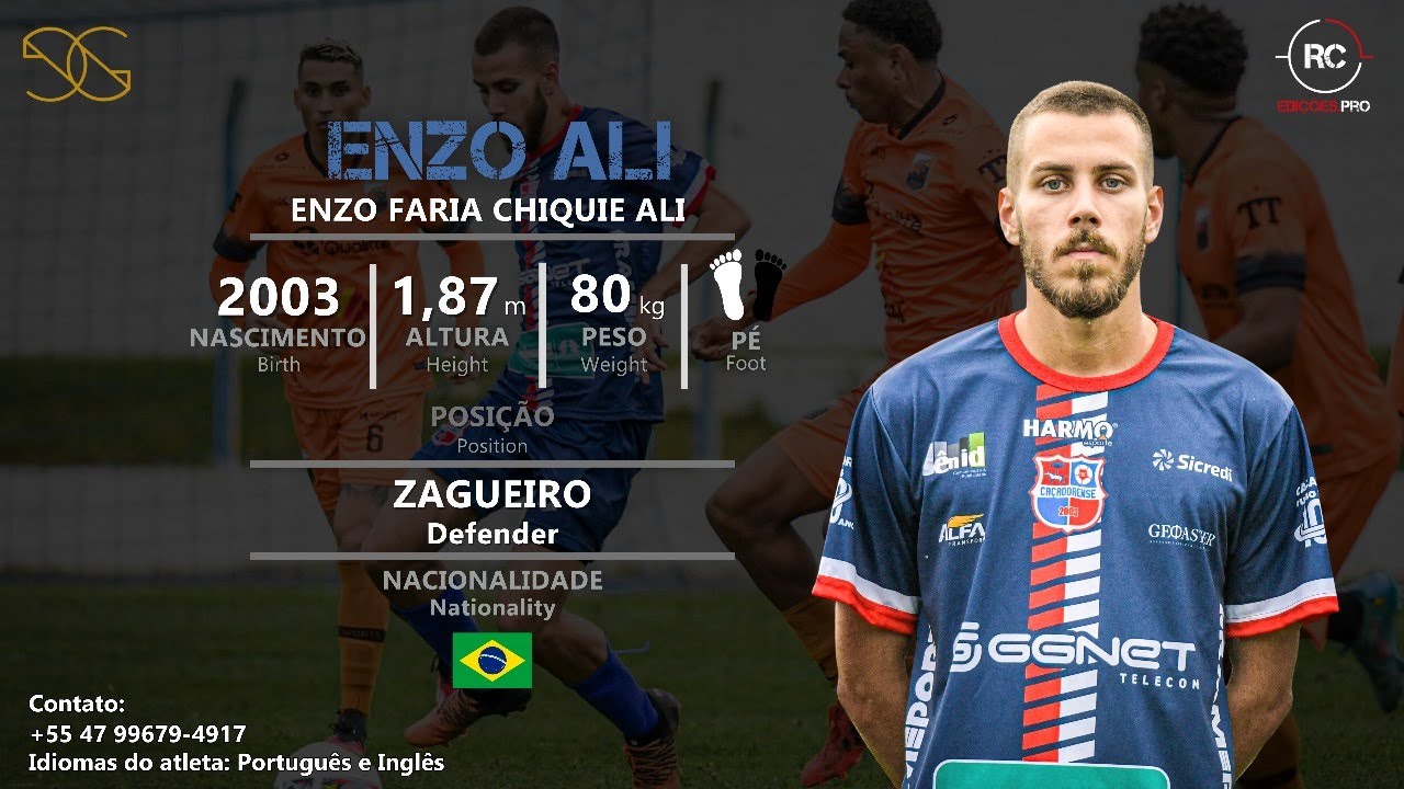 Enzo Ali - Zagueiro (Defender) - 2023 - YouTube