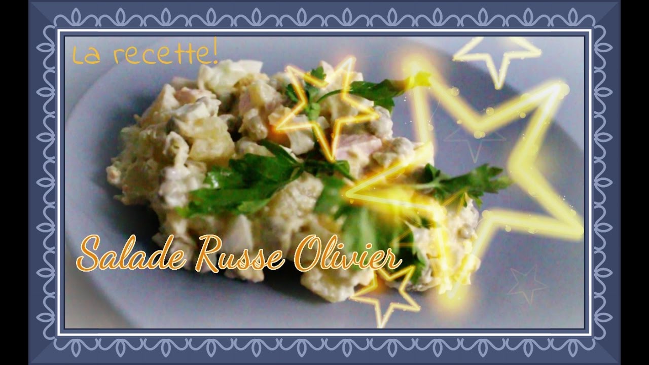 CUISINE RUSSE: Salade recette Olivier/Russian salad Olivier/Insalata ...