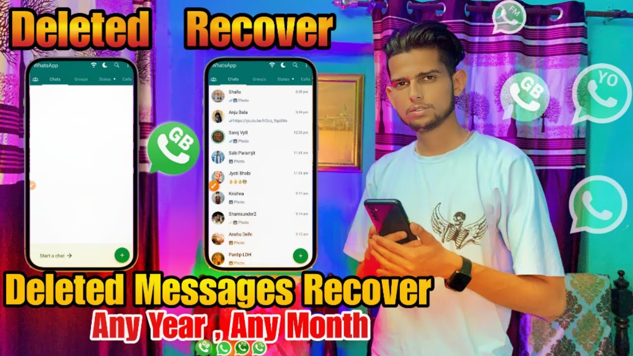 100% | How To Recover Deleted Chats GB Whatsapp/Any whatsapp | Restore ...