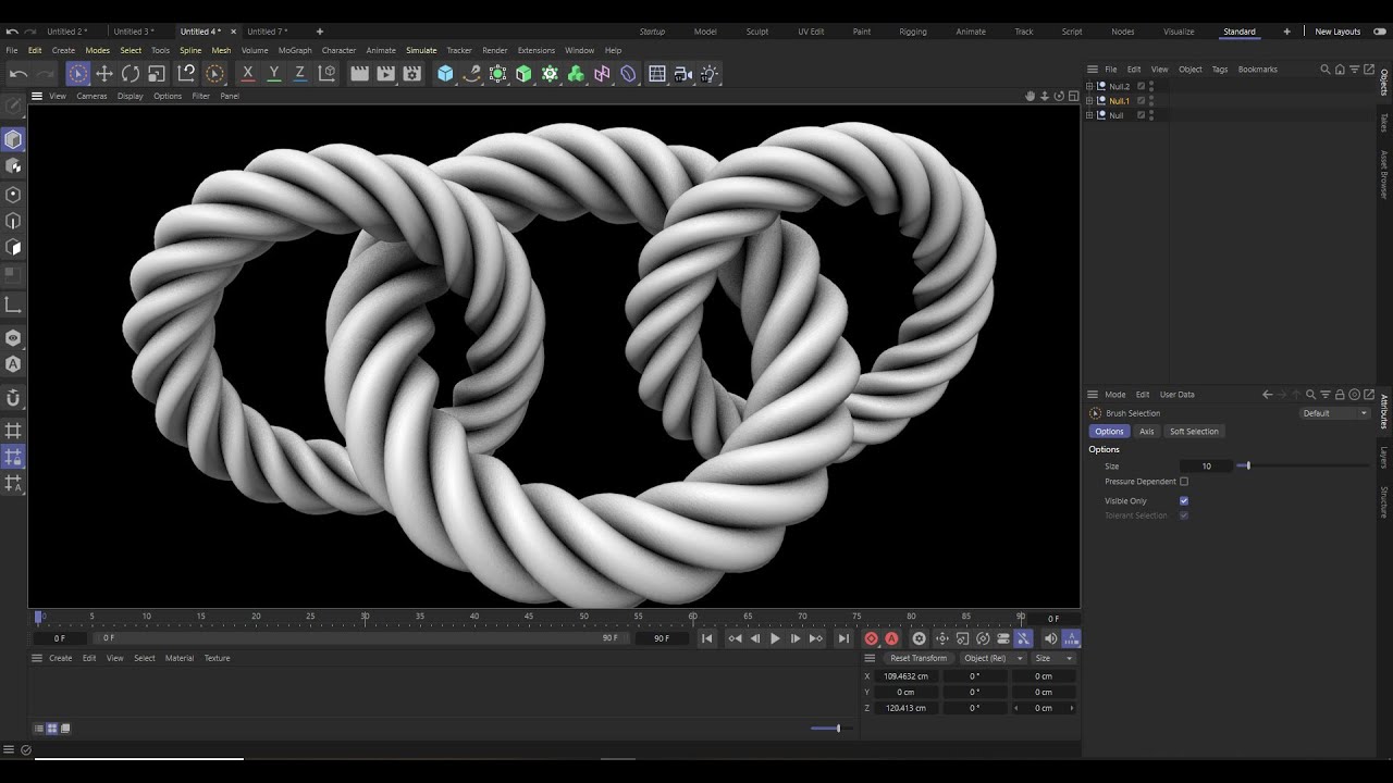 2024 C4D Deformer - Twist and Bend Text/Typography (No Plugin) - YouTube