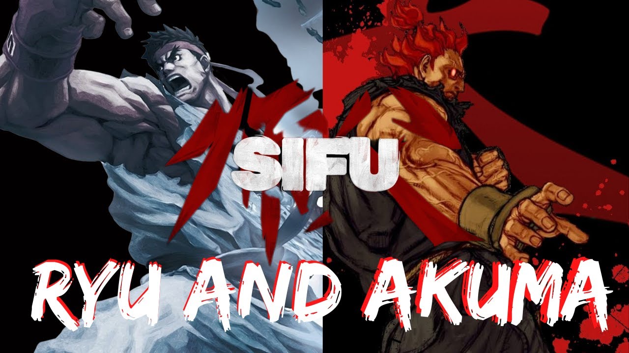SIFU | Ryu and Akuma DEADLY COMBAT And MODDED Moves in Sifu (Cinematic ...