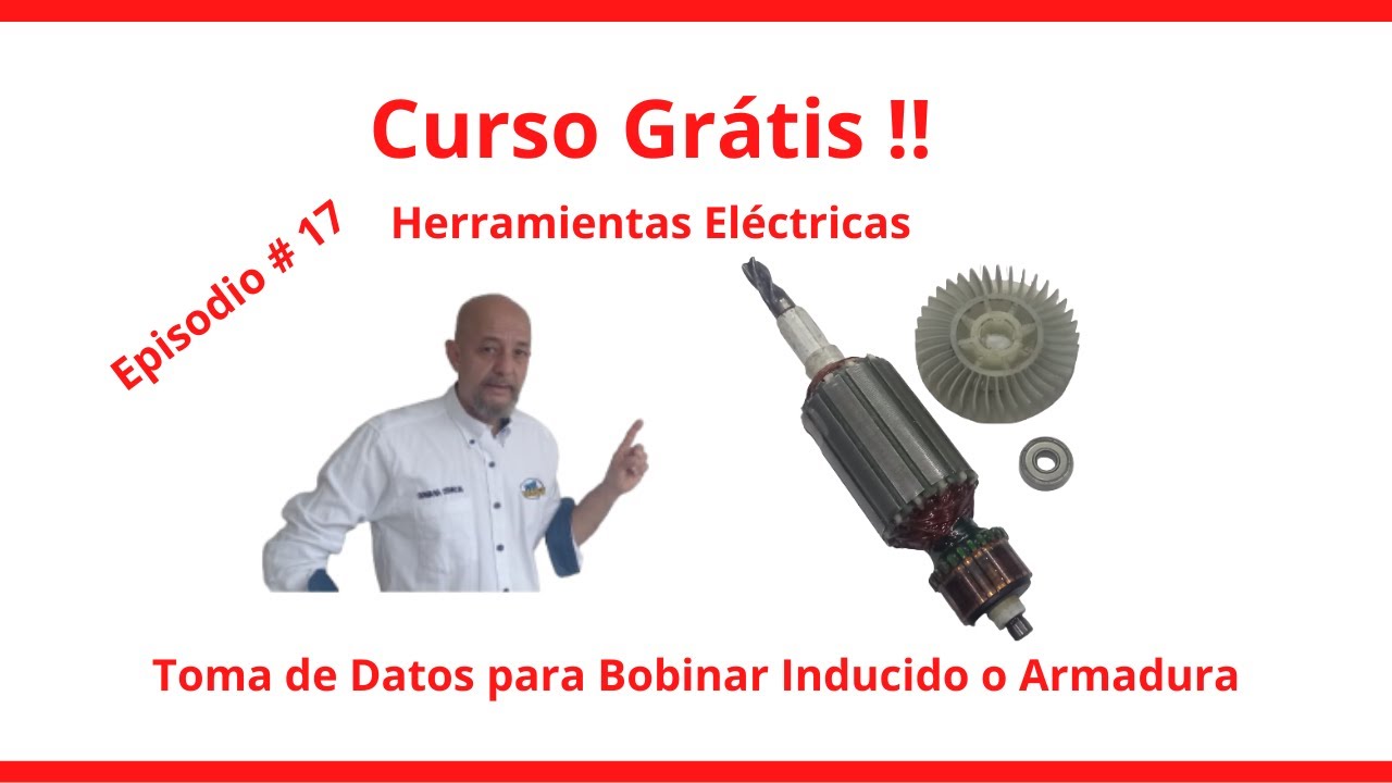 Como Tomar Datos para Bobinar Inducido o Armadura. Bobinado Completo ...