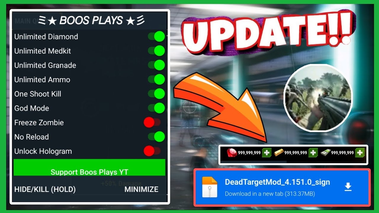 NEW Update Dead Target Mod Menu v4.151.0 Latest On Android | Dead ...