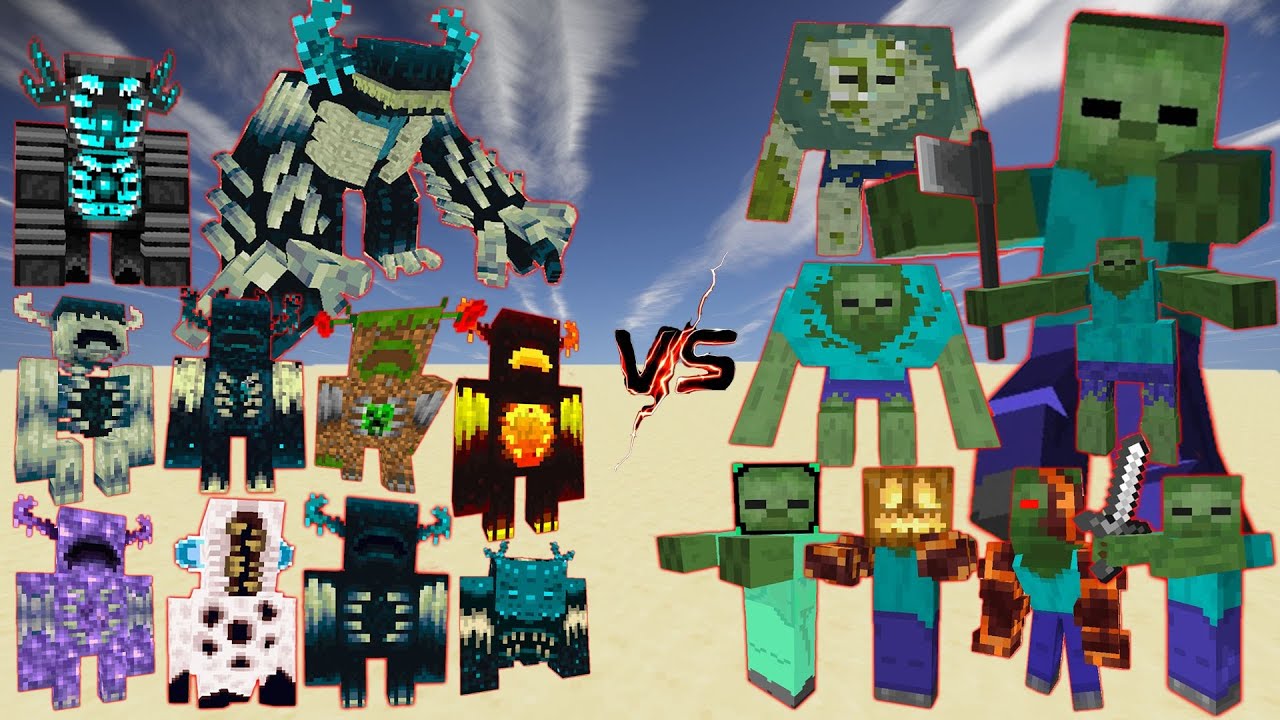 Warden Plus+ vs All Zombies - Mutant & Titan Zombie vs Mutant Titan ...