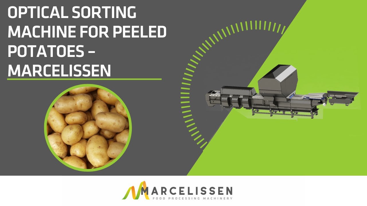 Optical Sorting Machine for Peeled Potatoes – Marcelissen - YouTube
