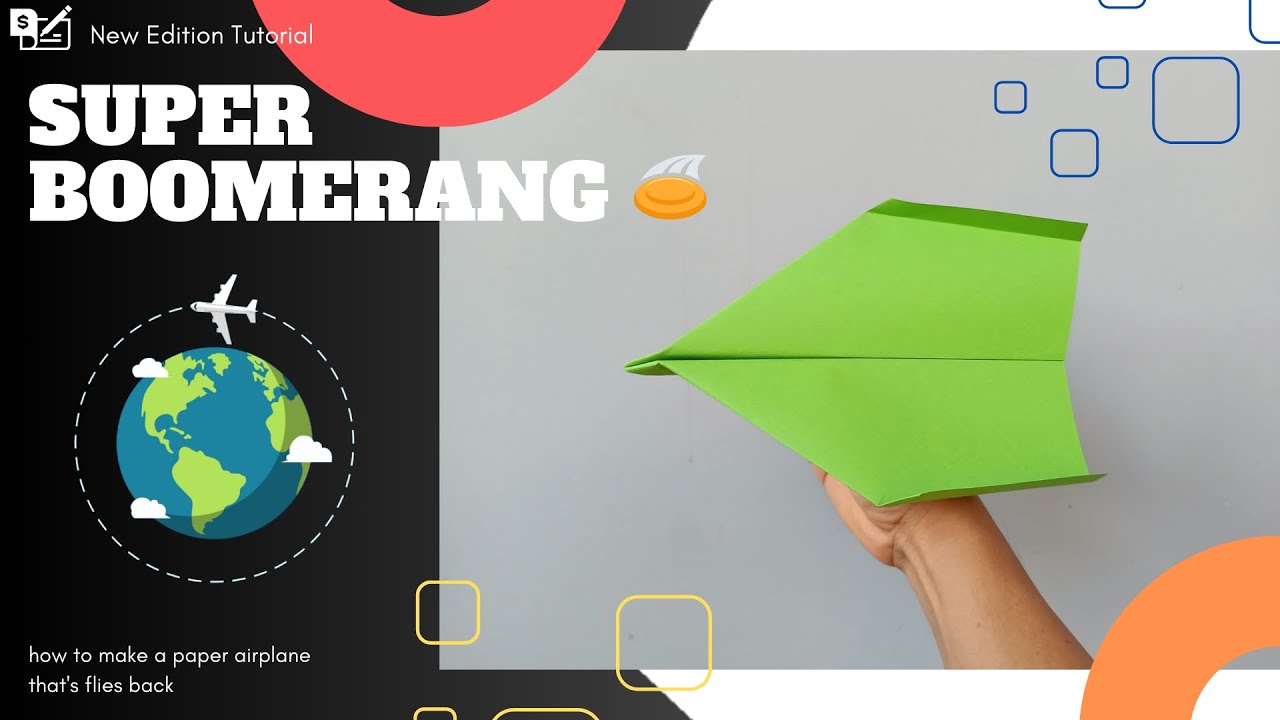 How to make a paper airplane expert | paper plane boomerang easy - YouTube