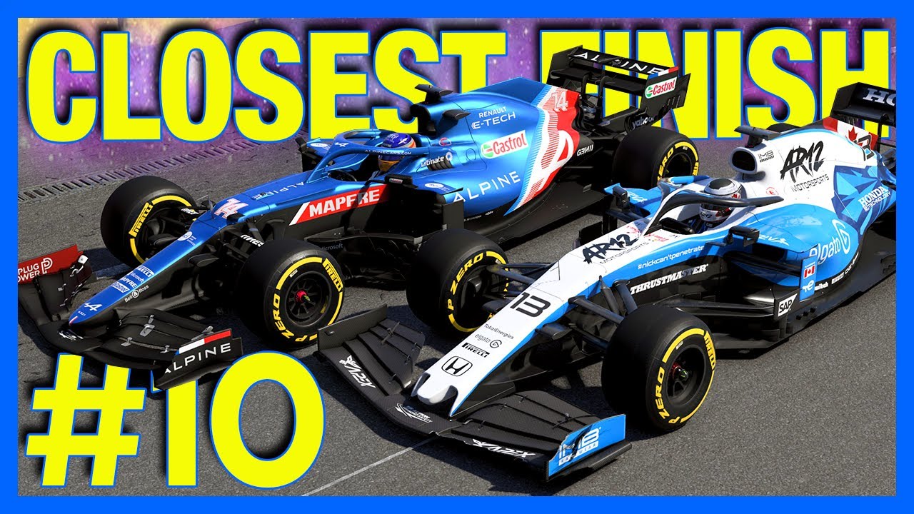 F1 2021 My Team Career : CLOSEST FINISH EVER!! (F1 My Team Part 10 ...