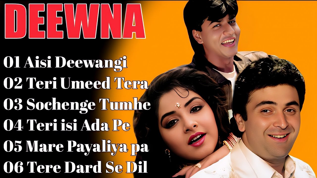 💞Deewana Movie All Songs💞Audio Jukebox ️Rishi Kapoor💓Divya Bharti💕 ...