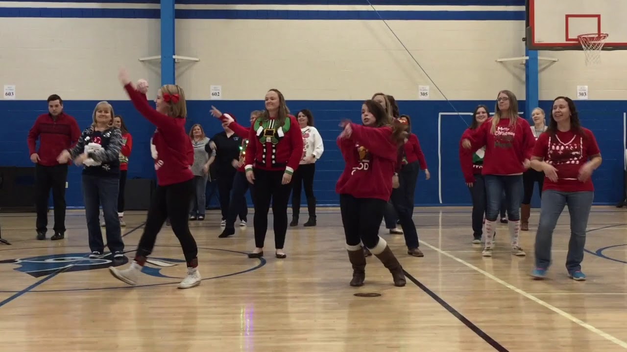 Washington Middle School Teacher Holiday Dance 2017 - YouTube