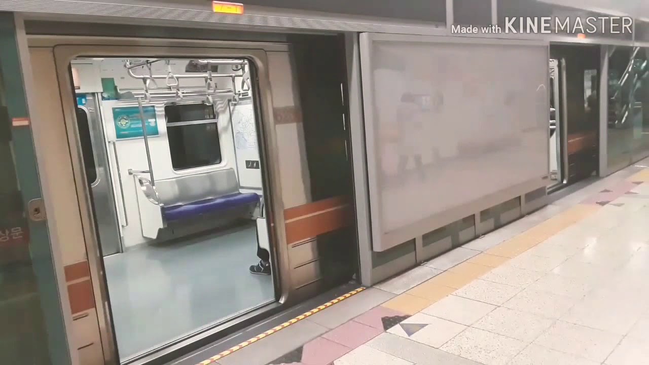 Seoul Metro Subway line 6 Departing Beotigogae Station - YouTube