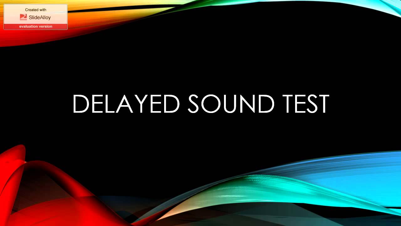 Delayed Sound Test 2 []/\" ' {} - YouTube