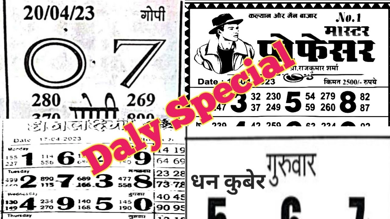 Gopi chart | 20-04-2023 | dhan kuber, dhanalaxmi chart ...