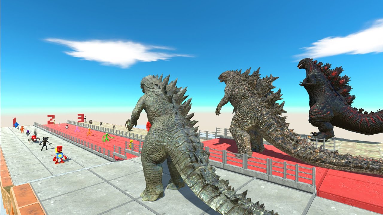 Godzilla 2021; Godzilla 2014; Shin Godzilla vs Team Rainbow Friends ...