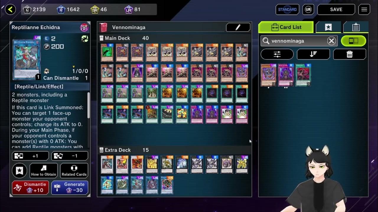 Vennominaga Snake Deity Reptile Ogdoadic Deck Profile - Master Duel YuGiOh - YouTube