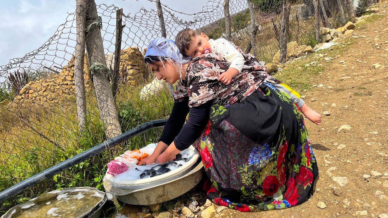 nomad women live in the mountains_ nomadic lifestyle. - YouTube