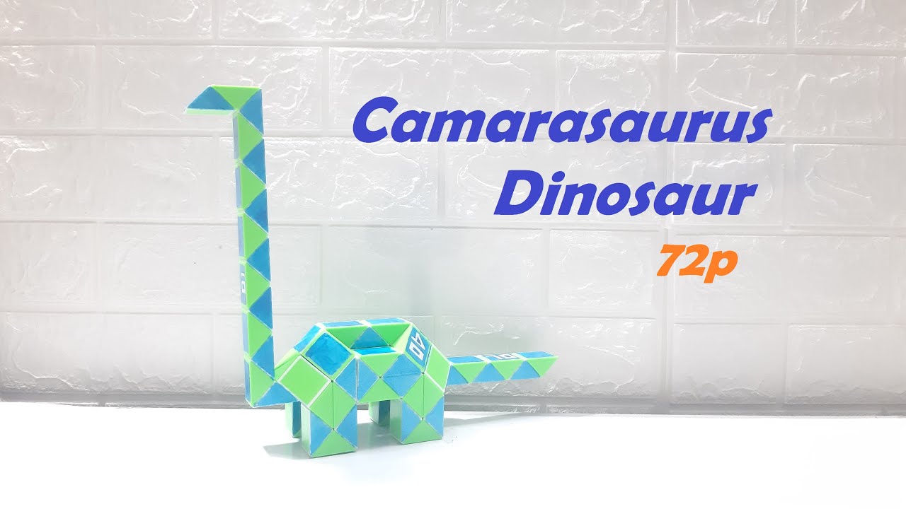 Magic Snake Puzzle or Rubik Rắn 72 Pieces - Camarasaurus Dinosaur - YouTube