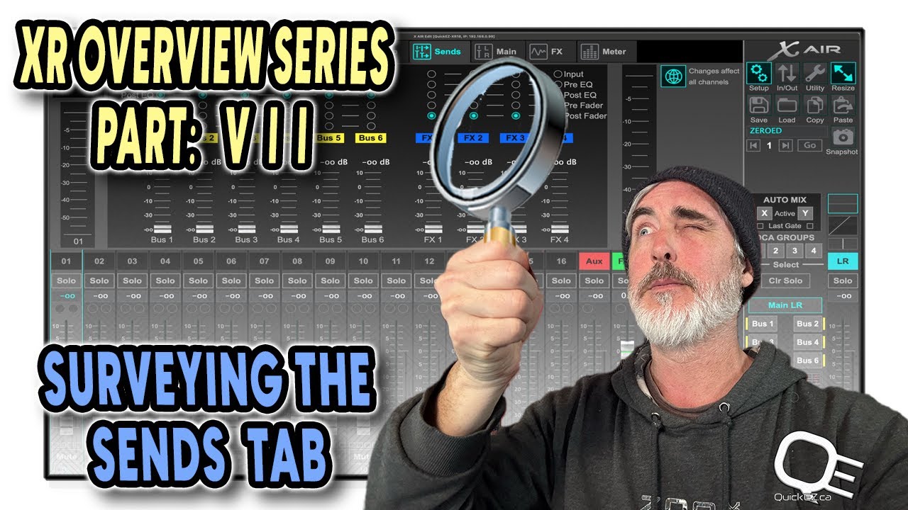 XR OVERVIEW SERIES: PART 7 - THE SENDS TAB - YouTube