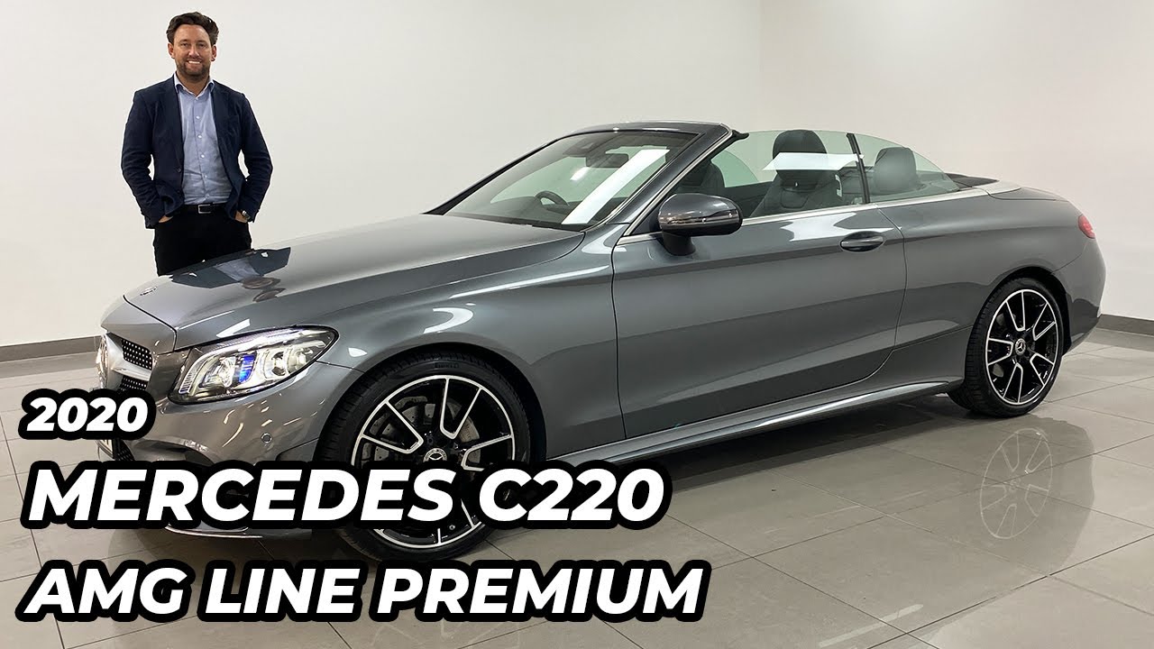2020 Mercedes C220 2.0D AMG Line Premium Convertible - YouTube