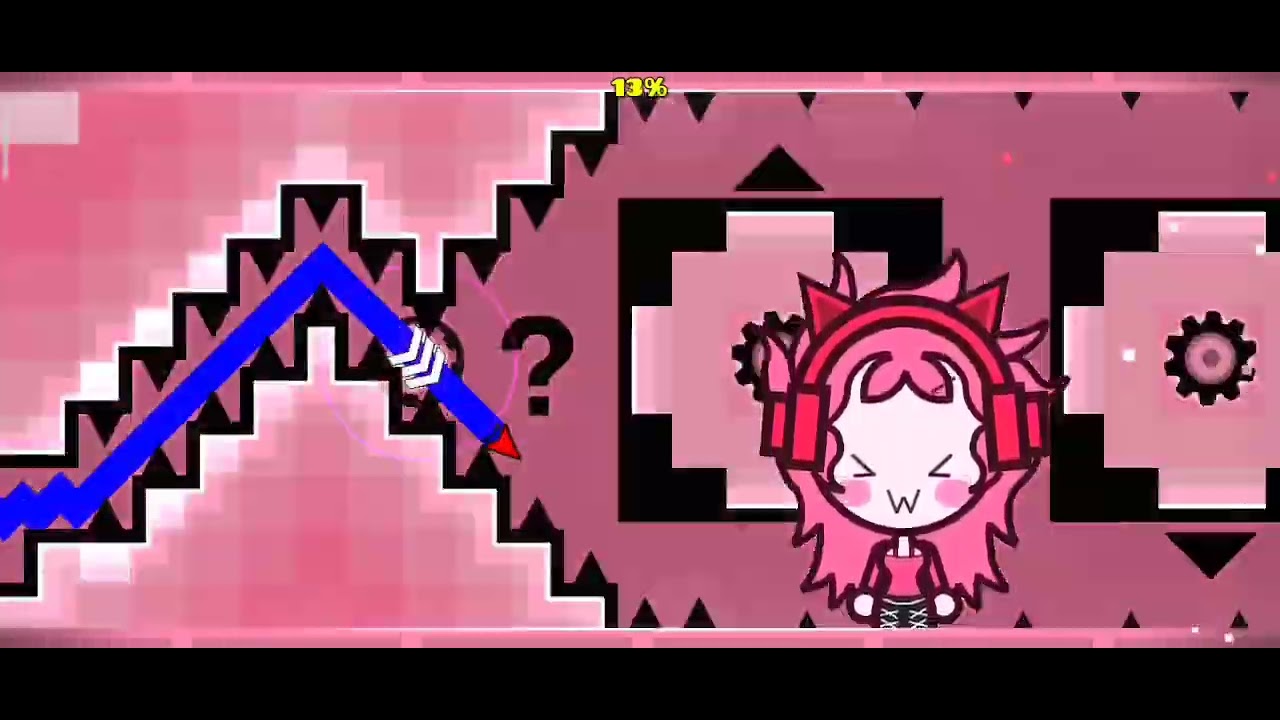 Ashley Wave Trials NOCLIP RUN // Geometry dash 2.11 - YouTube