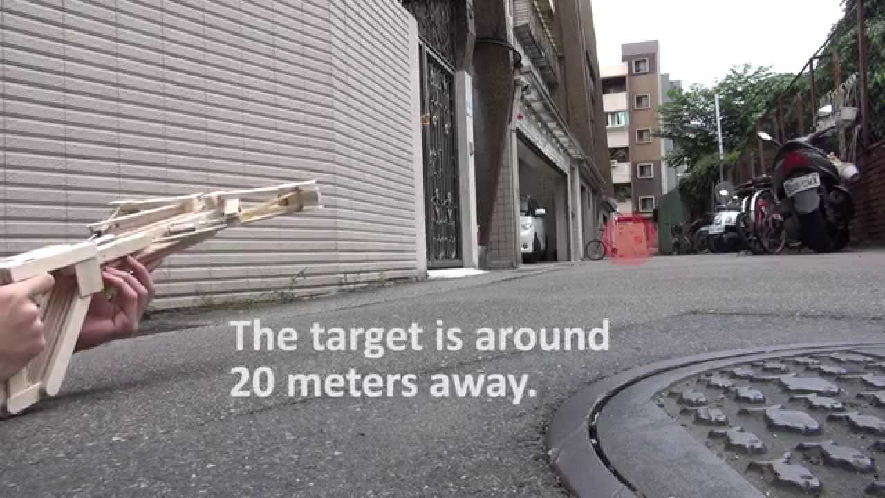 Crossbow Slingshot Hybrid Revision 2 (Popsicle Sticks!) - YouTube