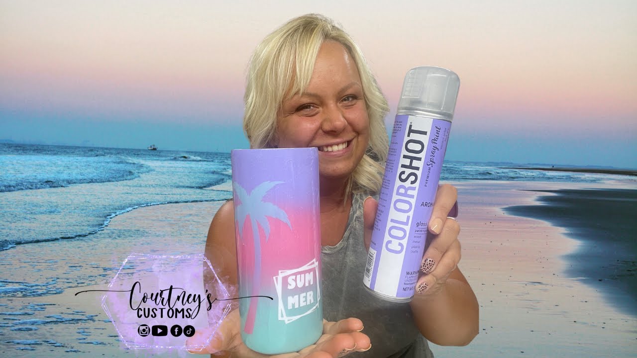 Spray Paint Ombre and Reverse Vinyl Ombre with COLOR SHOT SPRAY PAINTS ...
