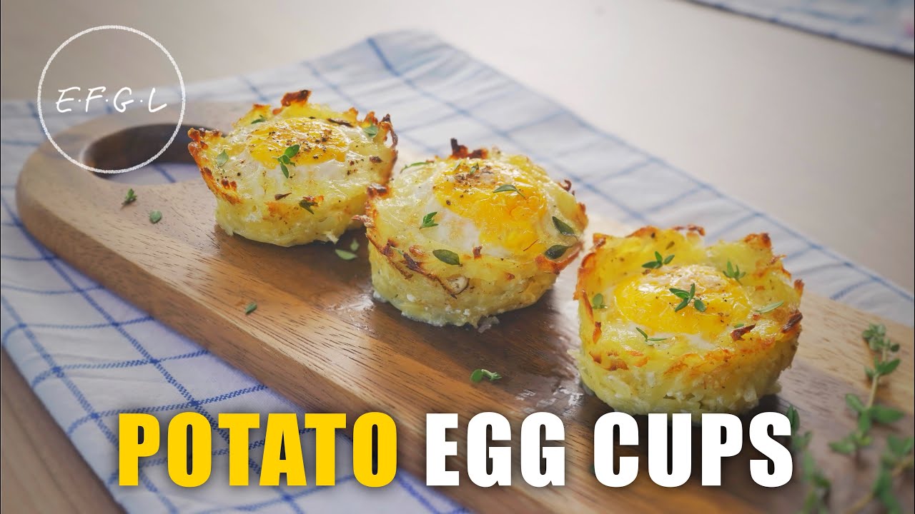 Mini Breakfast Cups, Potato Egg Cups : Ease breakfast : # 45 - YouTube