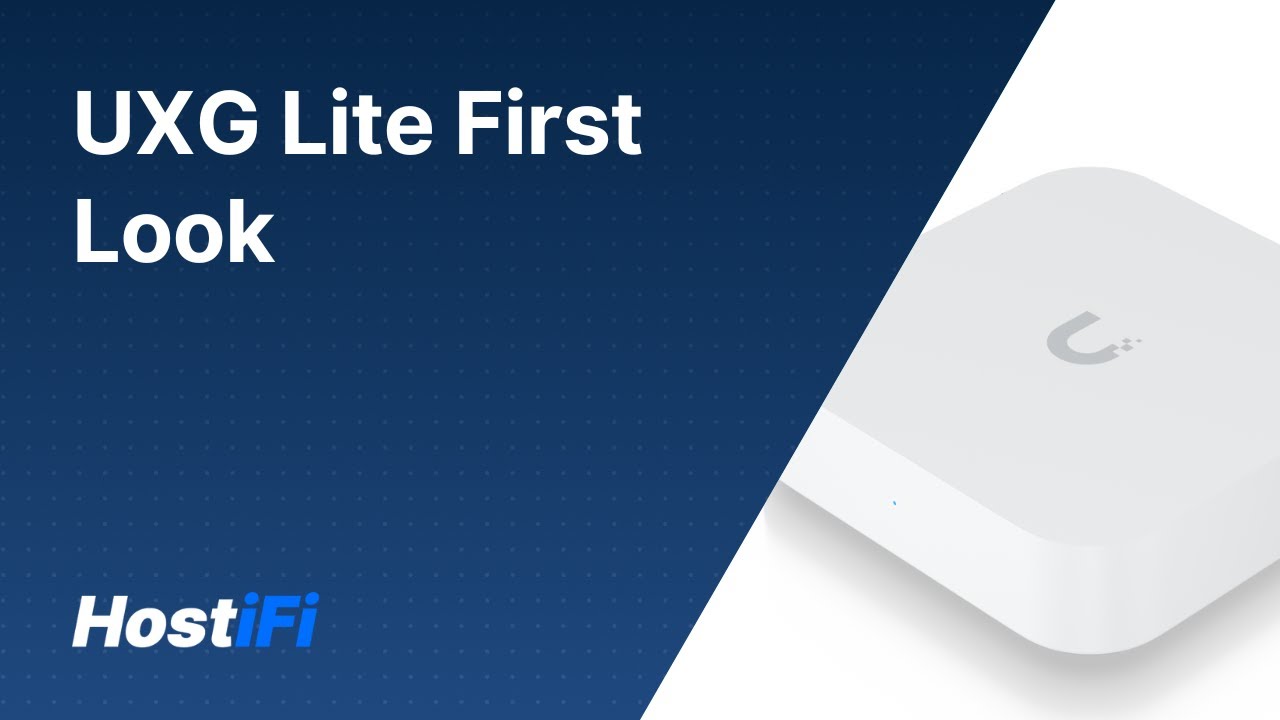 Ubiquiti UXG Lite First Look - YouTube