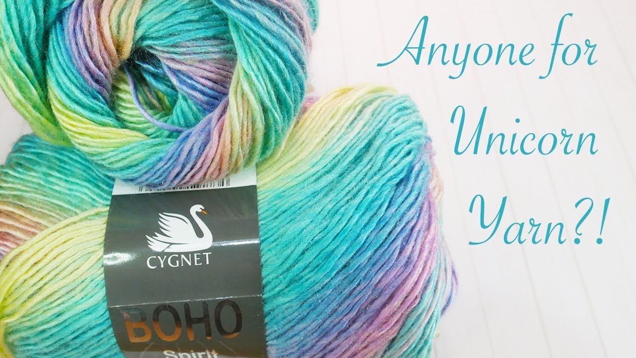 Boho Spirit Yarn Review - Unicorn colours! (Red Heart Unforgettable ...