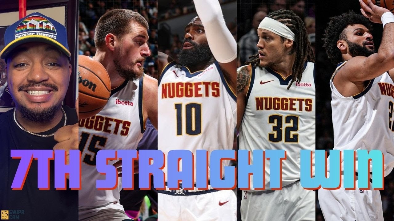 7TH STRAIGHT WIN FOR THE DENVER NUGGETS | Nuggets Beat Wolves - YouTube