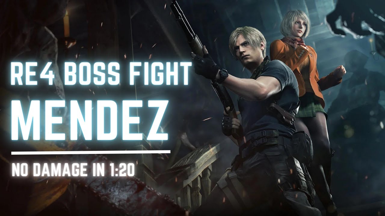 Resident Evil 4 Remake Gameplay - Village Chief Mendez Boss Fight - No ...