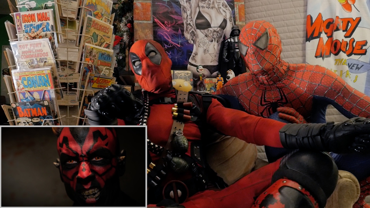 SPIDER-MAN vs DARTH MAUL - REACTION SPANDEX - WITH SPIDER-MAN AND ...
