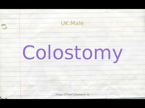 How to pronounce colostomy - YouTube