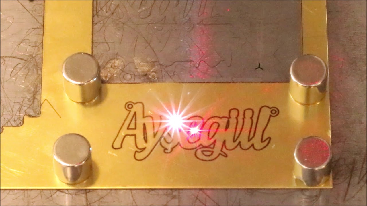 Laser cutting name necklace - YouTube