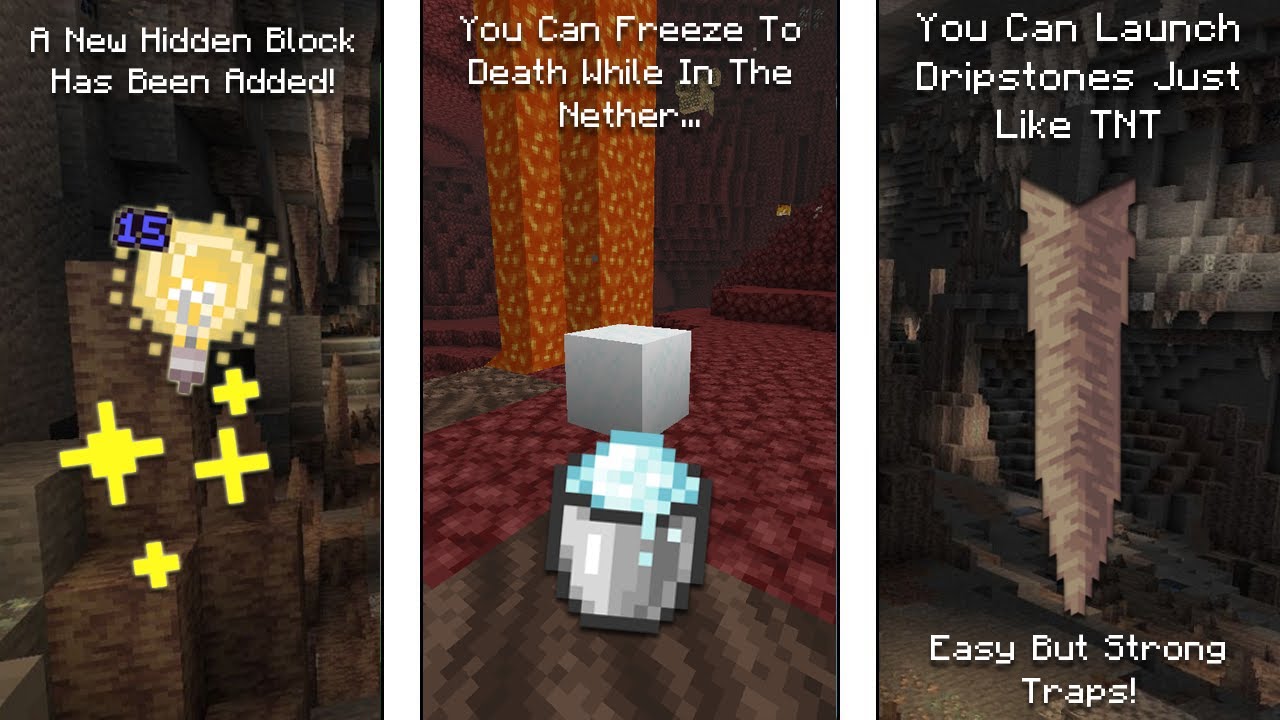 Things You Might Not Know About Minecraft 1.17 - YouTube