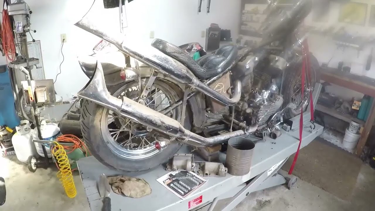 1945 Harley EL tear down - YouTube