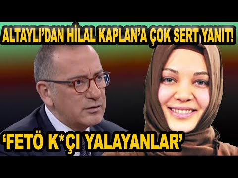 FATİH ALTAYLI'DAN HİLAL KAPLAN'A ÇOK SERT SÖZLER! ''FETÖ K*ÇI YALAYANLARLA MUHATTAP OLMAYACAĞIZ''