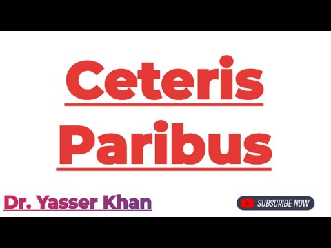 Ceteris Paribus | Meaning Of Ceteris Paribus | Other Things Being ...