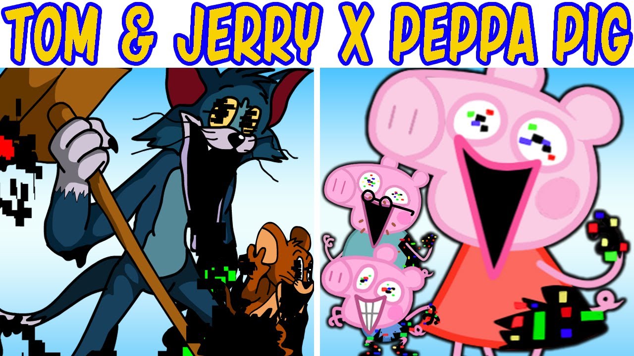 Friday Night Funkin' NEW PIBBY Tom & Jerry vs Pibby Peppa Pig (Come ...