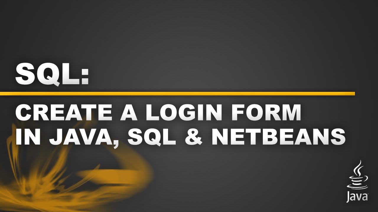 Getting Started With Sql Part 3 Create A Login Form With Netbeans 1740