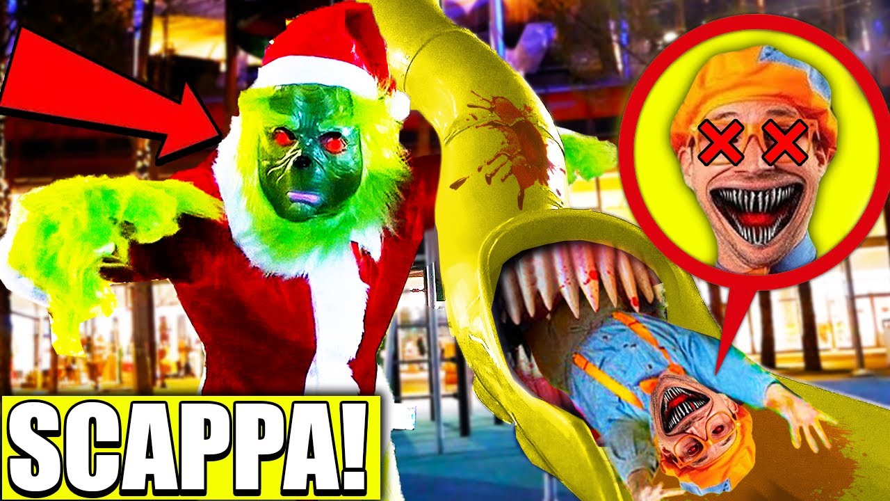 IL GRINCH ha FATTO MANGIARE BLIPPI EXE DALLO SLIDE EATER!!😱 SE LO VEDI ...