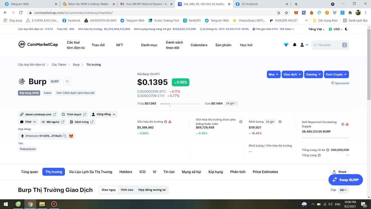Thông Báo Điền Form Nhận CoinBurp(BURP) Token - YouTube