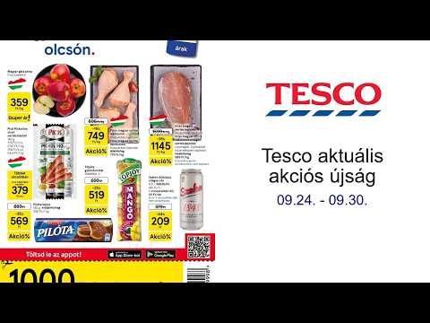 Tesco aktuális akciós újság 09.24. - 09.30.