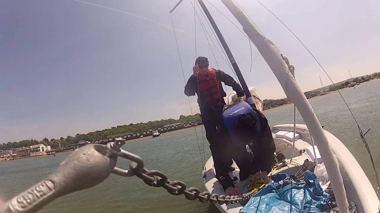 Laser Stratos Keel sailing from Calshot to Bembridge. - YouTube