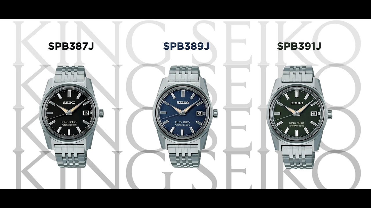 King Seiko 6R55 | Charcoal black | Indigo blue | Olive Green - YouTube