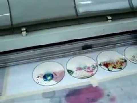 CD printing machine, CD inkjet printer, CD,DVD printing video - YouTube