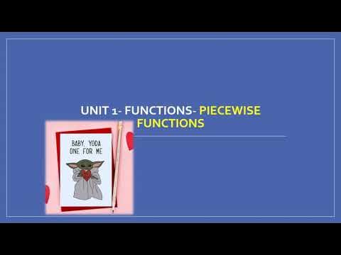 Piecewise Functions- Video lesson #7 - YouTube