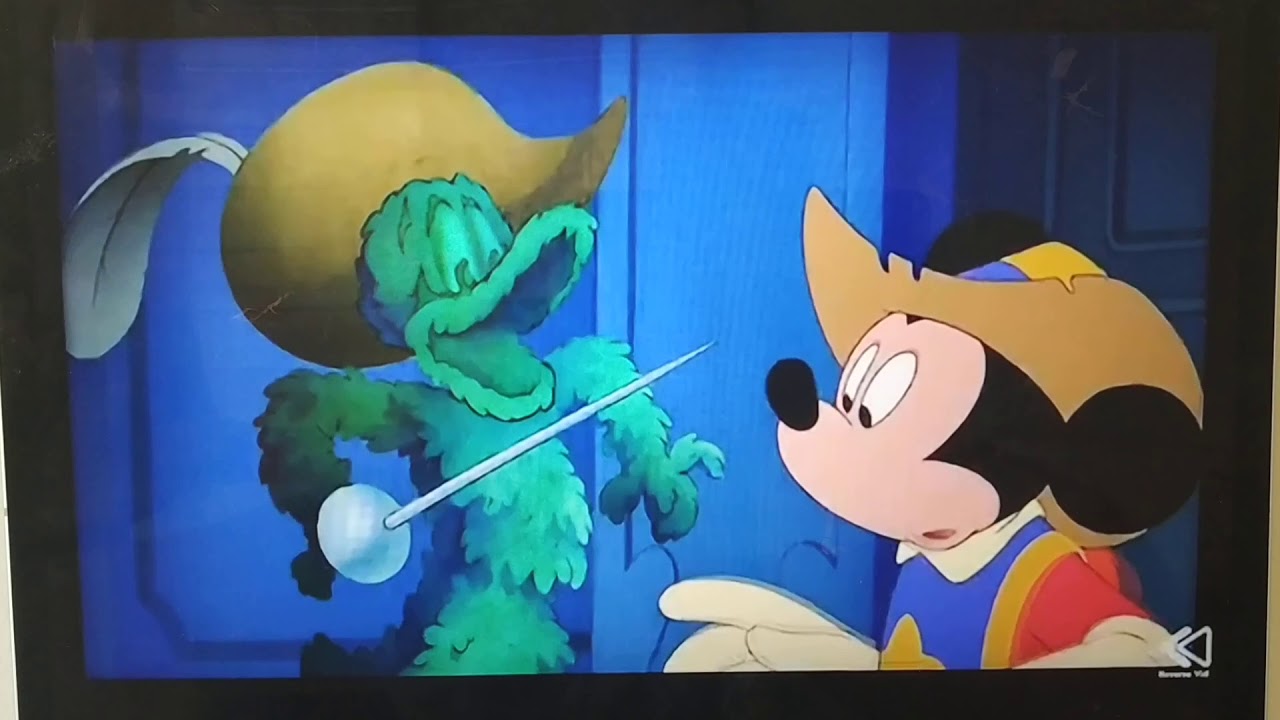 Mickey donald goofy the three musketeers pete donald mickey pluto killer reversed scene - YouTube