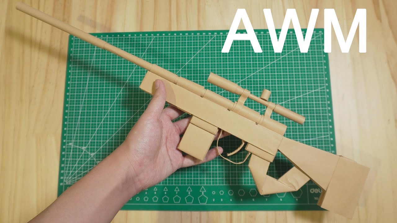 【Daoche】How to make a Paper AWM | 教你用紙自製AWM，比買來的還要好玩！ - YouTube