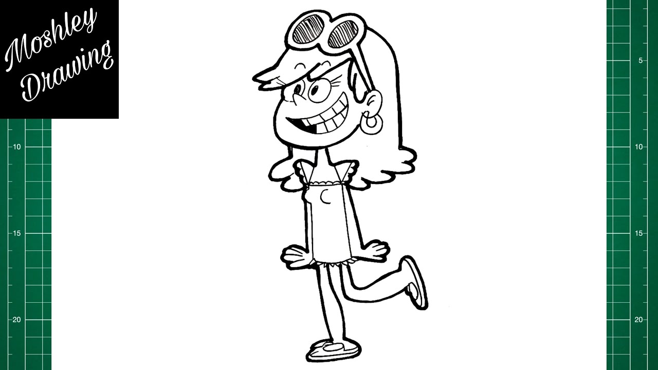 How to Draw Leni Loud - The Loud House - YouTube